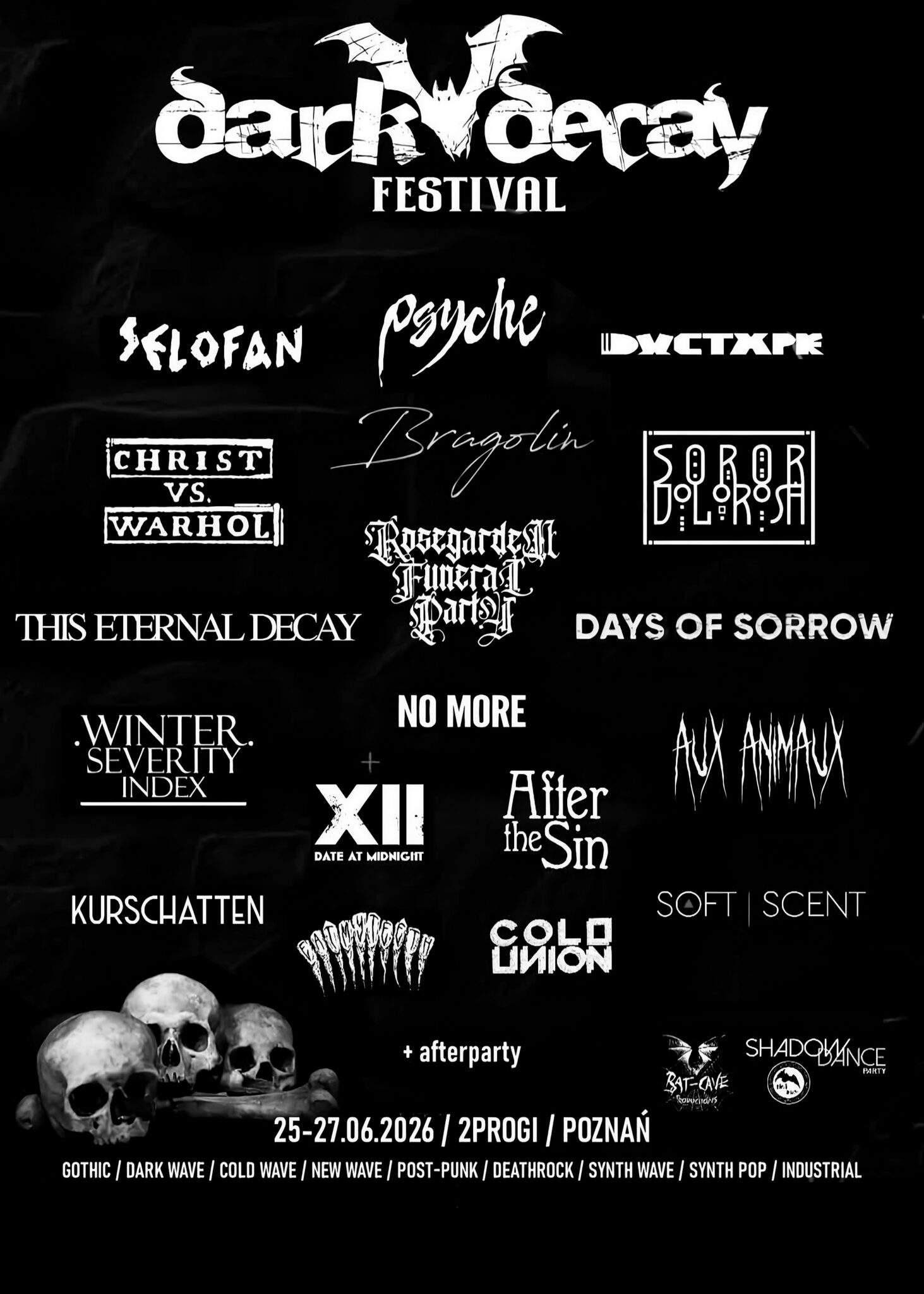 Dark Decay Festival 2026 – Tix – Bat-Cave Productions - Gothic Post ...